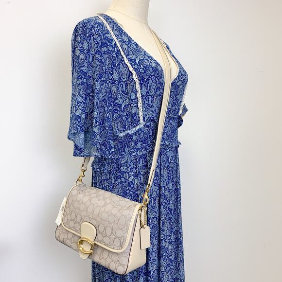 Coach | Bags | Coach C482 Soft Tabby Shoulder Bag In Signature Jacquard ...